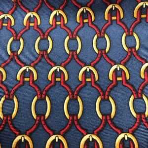 Brooks Brothers | Accessories | Brooks Brothers Blue Red Gold Chain ...